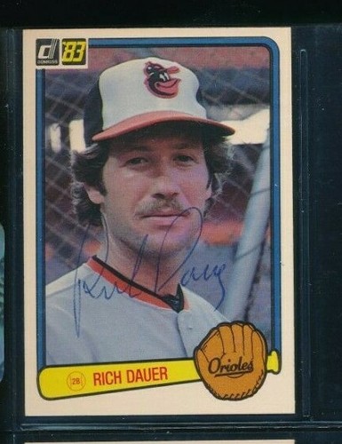 1983 Donruss #455 signed autograph Card Orioles Rich Dauer tough | eBay