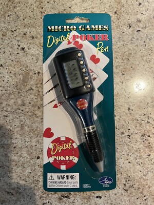 NEW NOS Digital POKER Pen Blue MICRO GAMES Handheld Cards | eBay