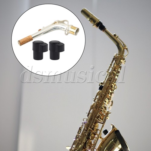 3 Pcs Alto Saxophone Elbow Bend Neck w/ End Plug Musical Instrument Kit ...