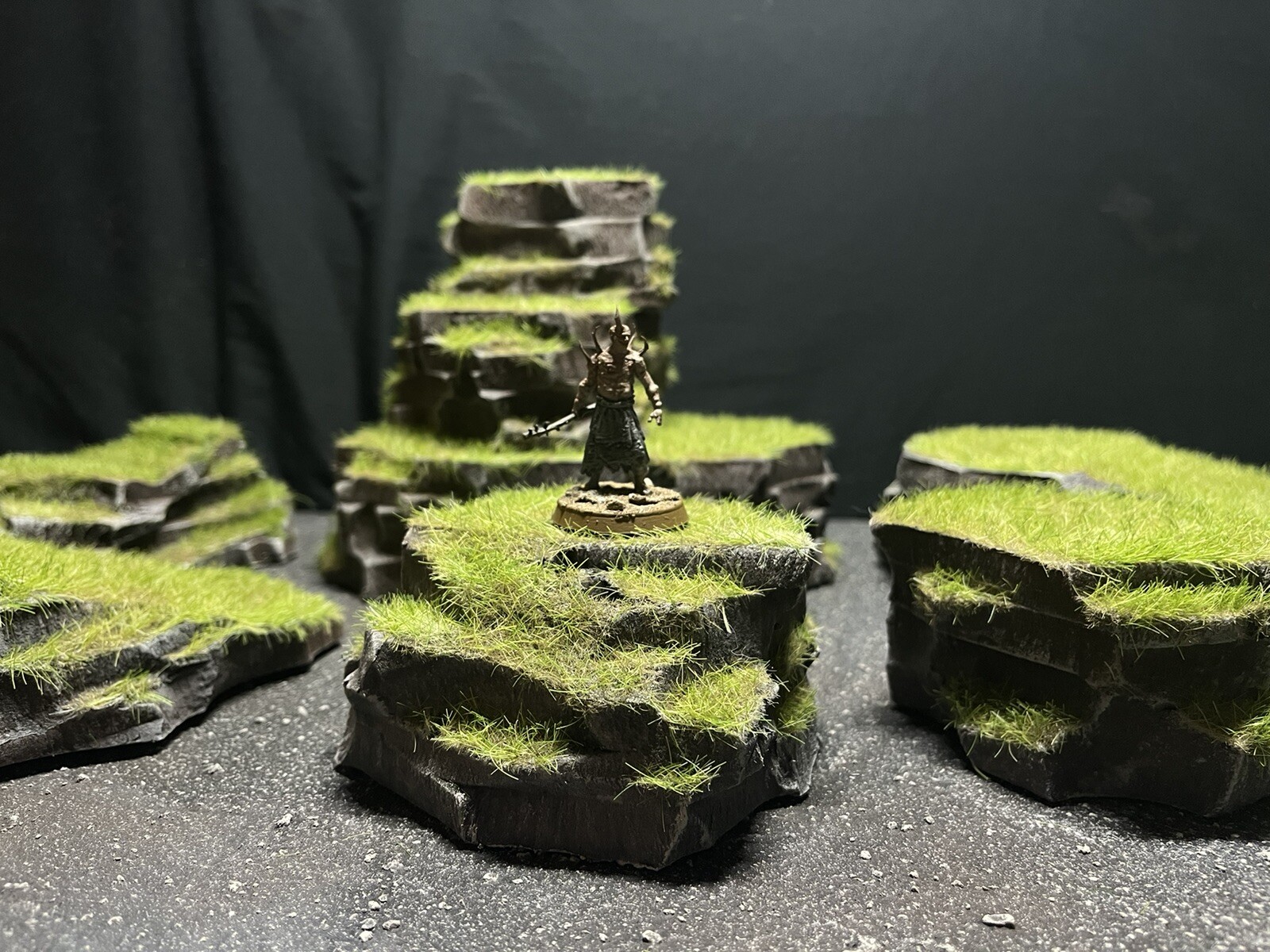 Wargaming Warhammer 40k Compatible Terrain set of grass hills Fully ...