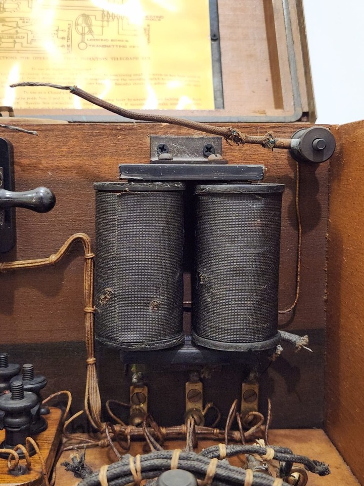 WW1 M1917 Signal Corps U.S. Army Field Induction Telegraph L.S. Brach ...