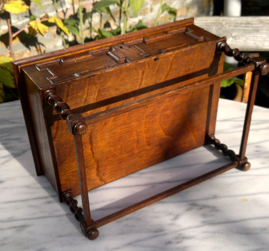 Antique English Oak Miniature 19th Century Apprentice Piece Table Desk ...