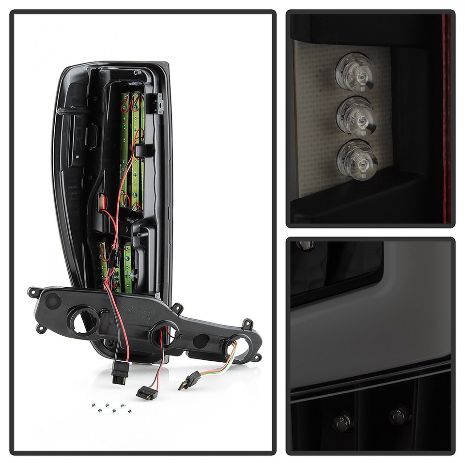 Black Smoke 2004-2012 Chevy Colorado GMC Canyon LED Tube Tail Lights ...