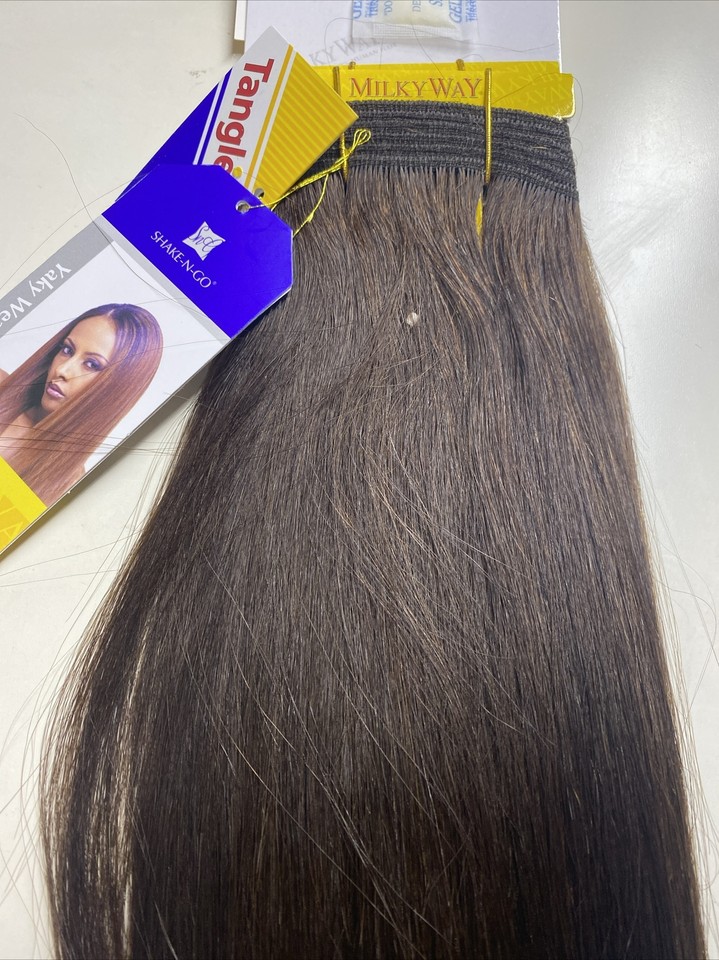Milkyway 100% Human Hair Yaky Weave_14"_#2 | eBay