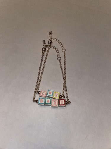 Melanie Martinez CryBaby Letter Blocks Gold-Tone Chain Bracelet Set | eBay