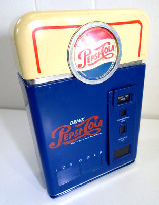 Vtg Pepsi-Cola Coin Sorter Machine Bank PepsiCo Soda for Paper Coin ...