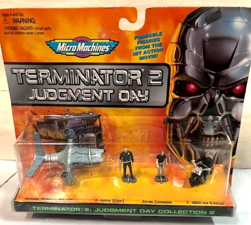 New Galoob Micro Machines TERMINATOR 2 Collection 2 T-1000 Cop John ...