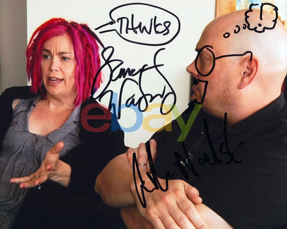 ANDY AND LANA WACHOWSKI SIGNED THE MATRIX CREATORS 8X10 PHOTO reprint ...