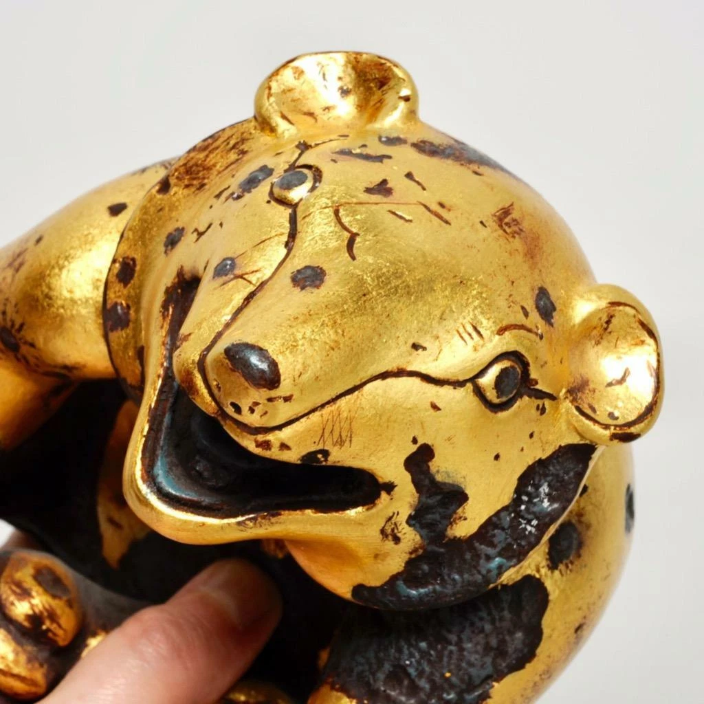Golden Panda Statue