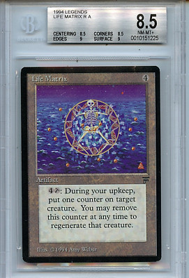 MTG Legends Life Matrix BGS 8.5 NM-MT+ Magic WOTC card Amricons 1225 | eBay