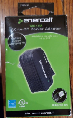 Enercell 5VDC 2.5A AC Power Adapter with USB Port NIB | eBay