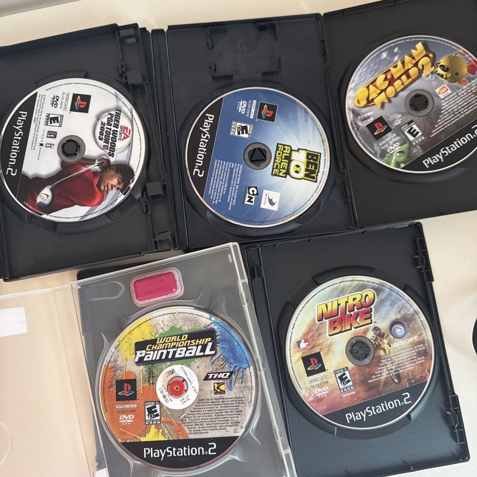 Sony Playstation 2 Console PS2 Fat SCPH-50001 Bundle20Games 3 ...