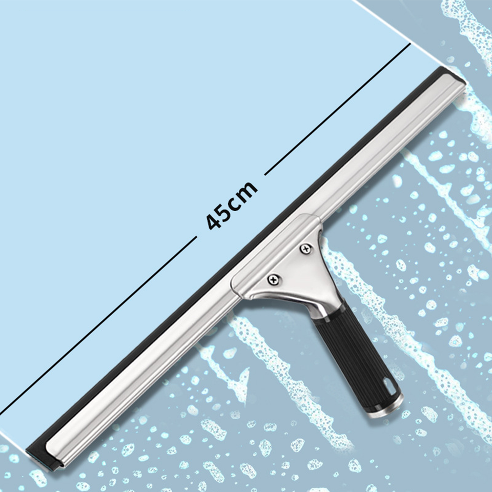 Professional 25-45cm Window Squeegee Glass Cleaner Applicator Rubber ...