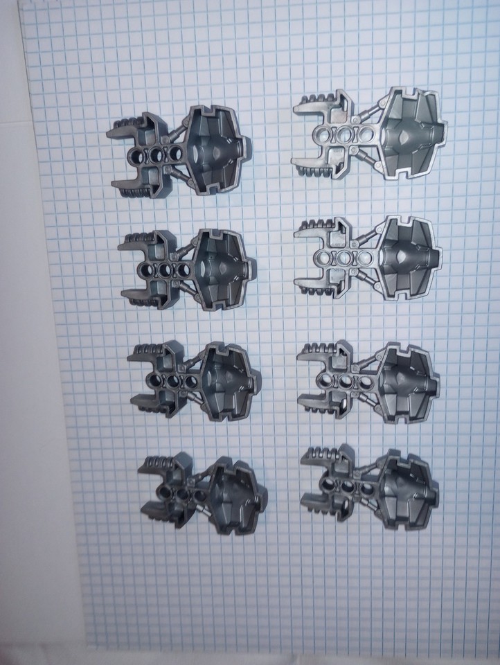 8 Bionicle Lego Part 50919 Foot Feet Toa Hordika Pearl Light Gray ...