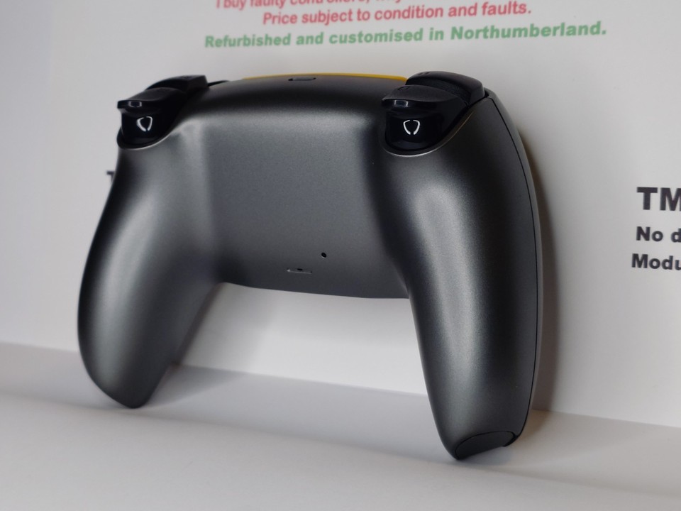 TMR Upgraded Genuine Ps5 Controller In Custom Graphite And Yellow Combo ...