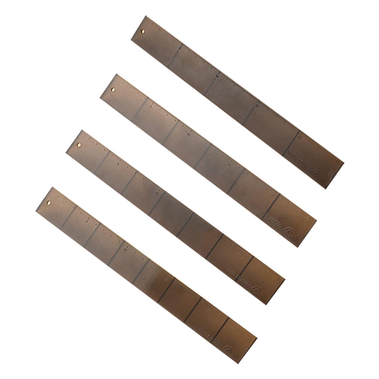 4Pcs Balance Ruler Biscuit Cake Rolling Tool Portable Graduated Scale ...