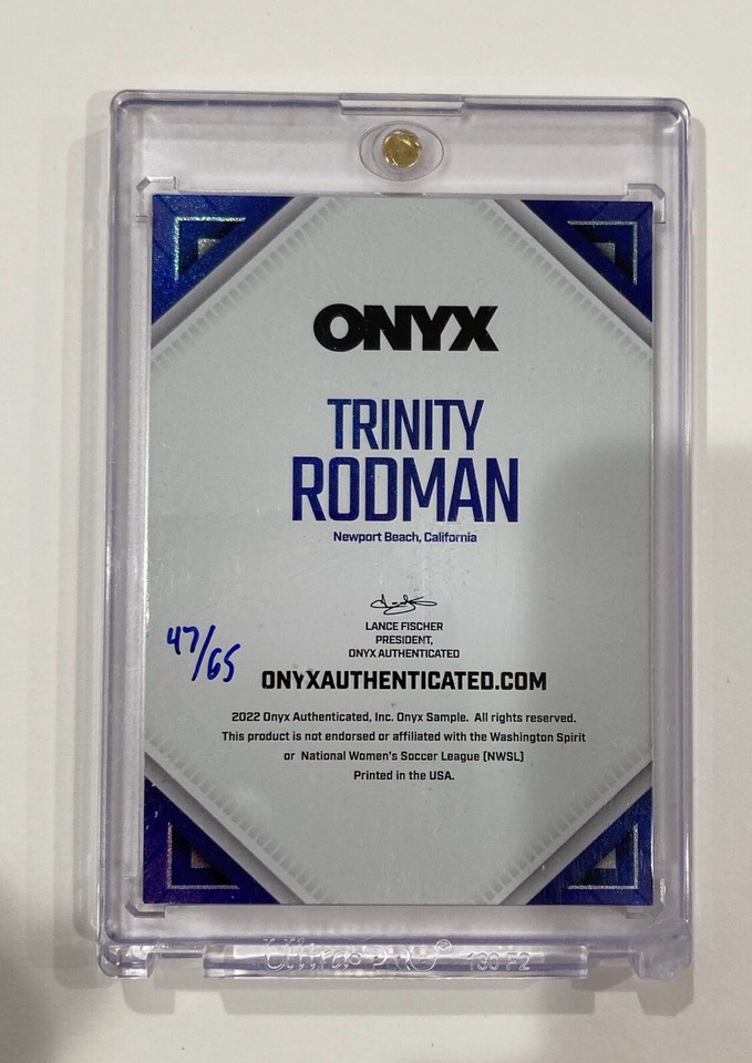 2022 Onyx Authenticated Nimbus- Trinity Rodman Rookie Auto- /65 -USWNT/NWSL | eBay