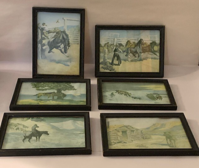 Will James Art Print 1930's Western Cowboy Ranch Decor VTG Framed ...