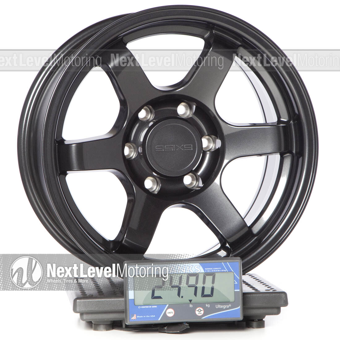 9SIX9 SIX-1 17x8.5 6x139.7 CARBON GRAY TE37 STYLE WHEELS FITS TOYOTA ...