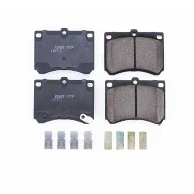 Disc Brake Pad Set-Front Z17 Low-Dust Ceramic Brake Pads with Hardware ...