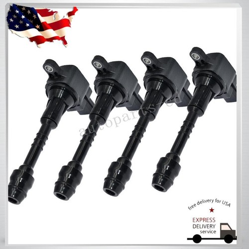 4x Ignition Coils 22448-6N015 22448-6N011 For 2002-2006 Nissan Sentra 1 ...