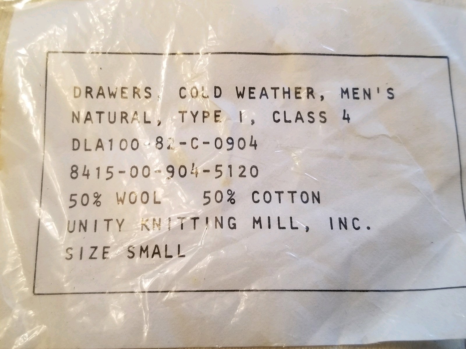 Vintage US Military Drawers, Cold Weather, LongJohns, Size Small ...