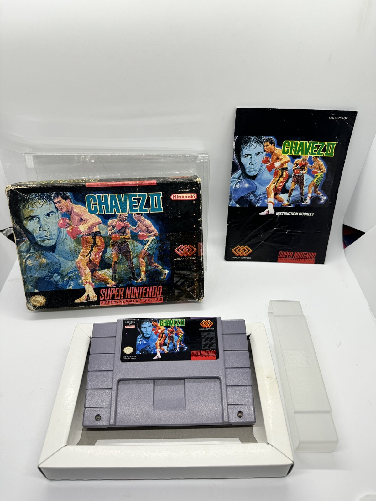 Chavez Boxing II 2 SNES Super Nintendo Complete CIB Very Rare ...