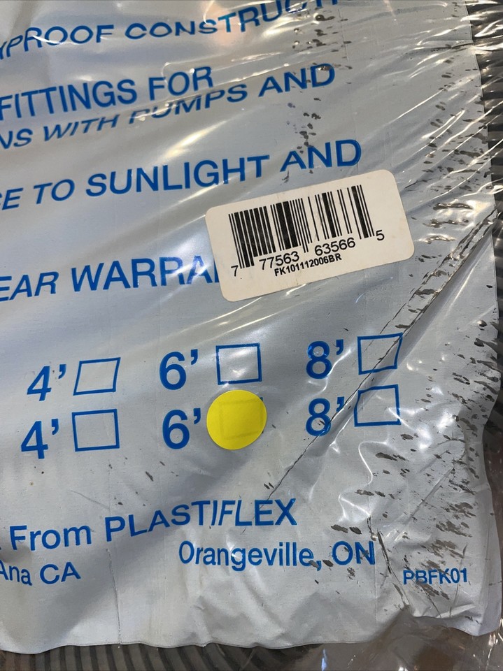 Flo King Filter Hose FK101112006BR 1.5 In. x 6 Ft. Flo King Filter Hose ...