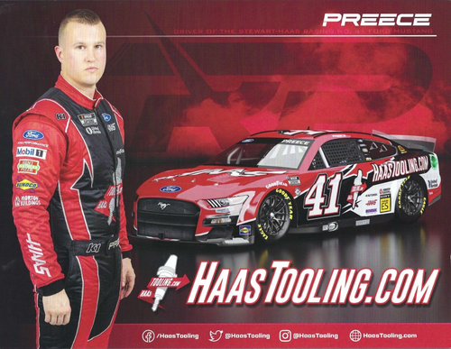 2023 RYAN PREECE "HAAS TOOLING SHR #41 NASCAR CUP SERIES POSTCARD | eBay
