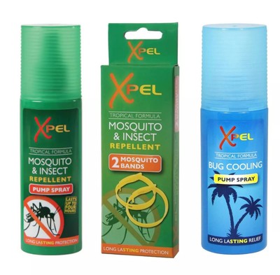 Xpel Mosquito Bundle: Repellent Spray 70ml | Bug Cooling Spray 70ml ...