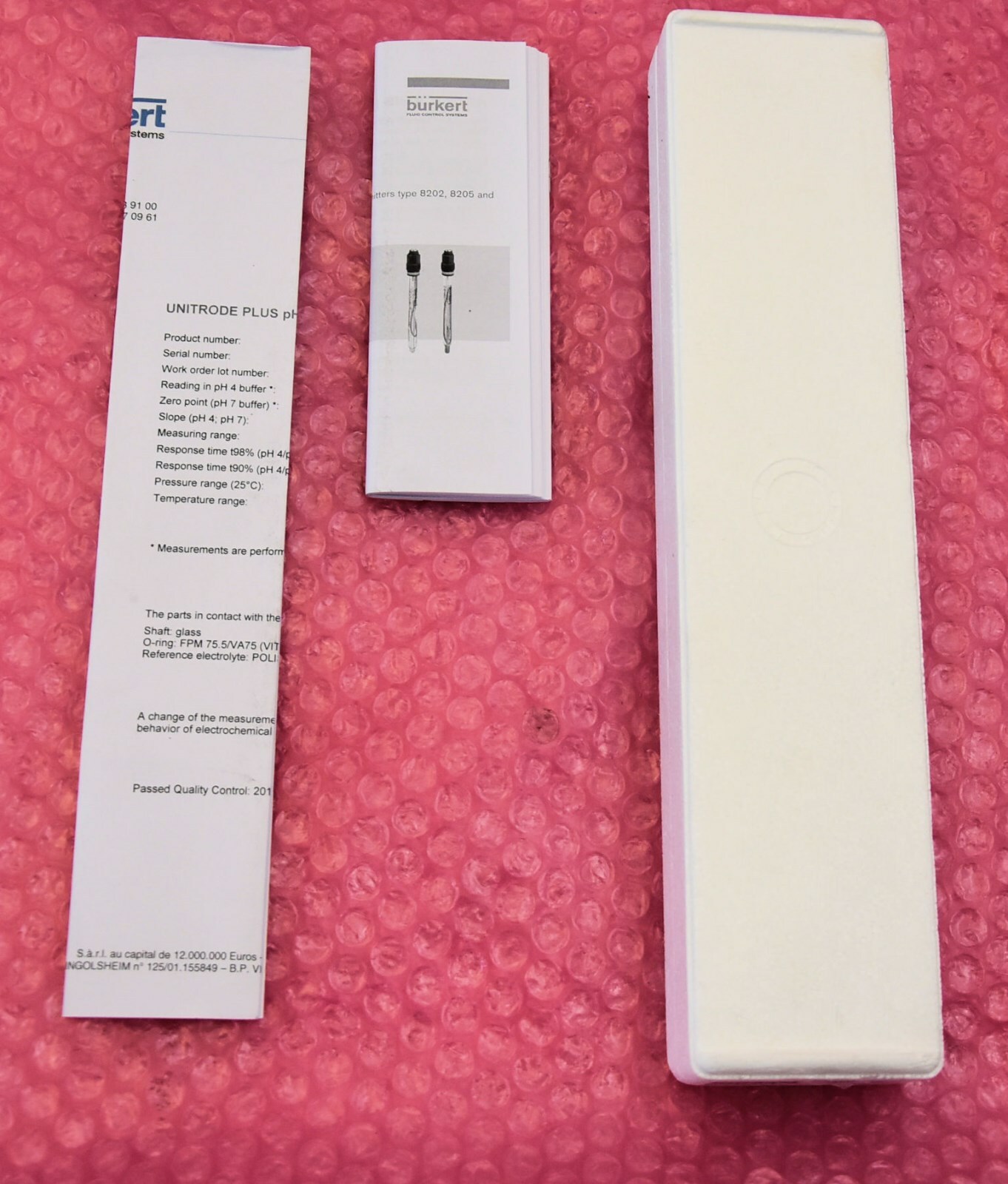 Bürkert pH und ORP-Sonde Unitrode plus pH 120 TYP: 8203 P/N: 560376 ...