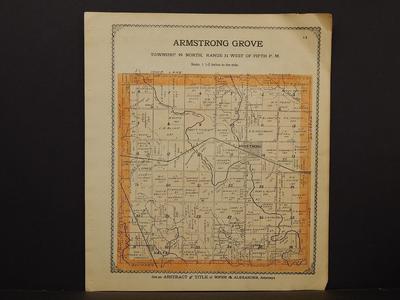 Iowa Emmet County Map Armstrong Grove Township 1910 W2#08 | eBay UK