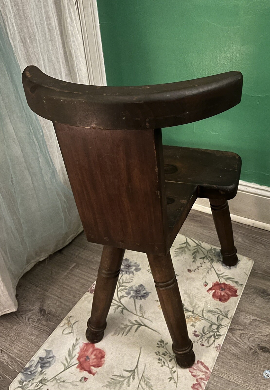 Rare MCM Cockfighting Chair by William Fetner, Hamlet N.C. Extra Robust ...