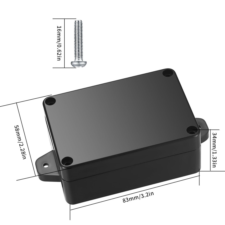 Project Box, 4pcs Junction Boxes, IP65 Waterproof Electrical Boxes, ABS Plast... | eBay