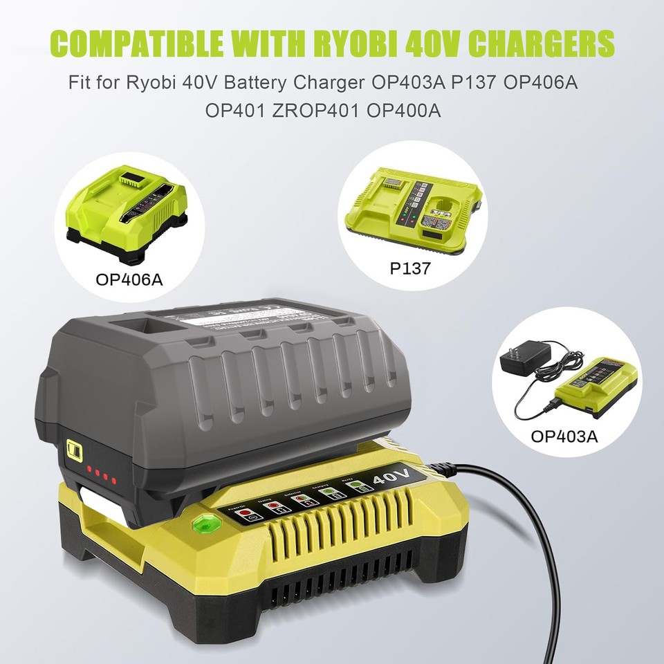 2PACK 40V 6.0Ah Battery for Ryobi Lithium OP4050 OP40602 OP40261 OP4060 ...
