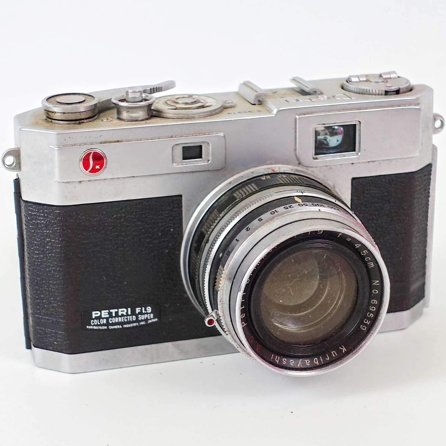 Petri Color Corrected Super 35mm Rangefinder Camera w/ 45mm 1:1.9 Lens ...