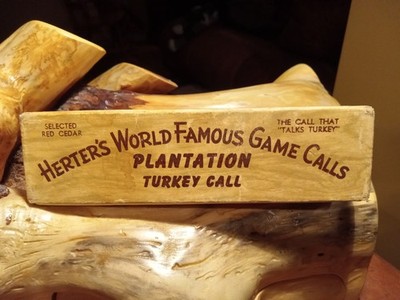 Exceptional Vintage Herter's Plantation Red Cedar Wood Turkey Call with ...