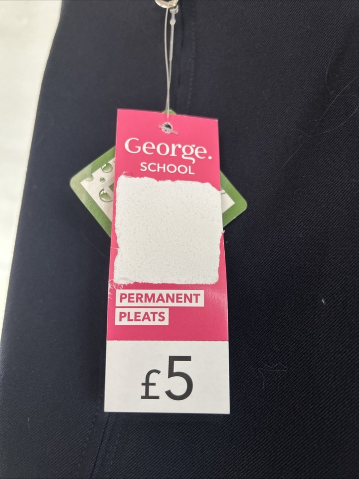 George Navy Blue Pleated Girls Pinafore | eBay UK
