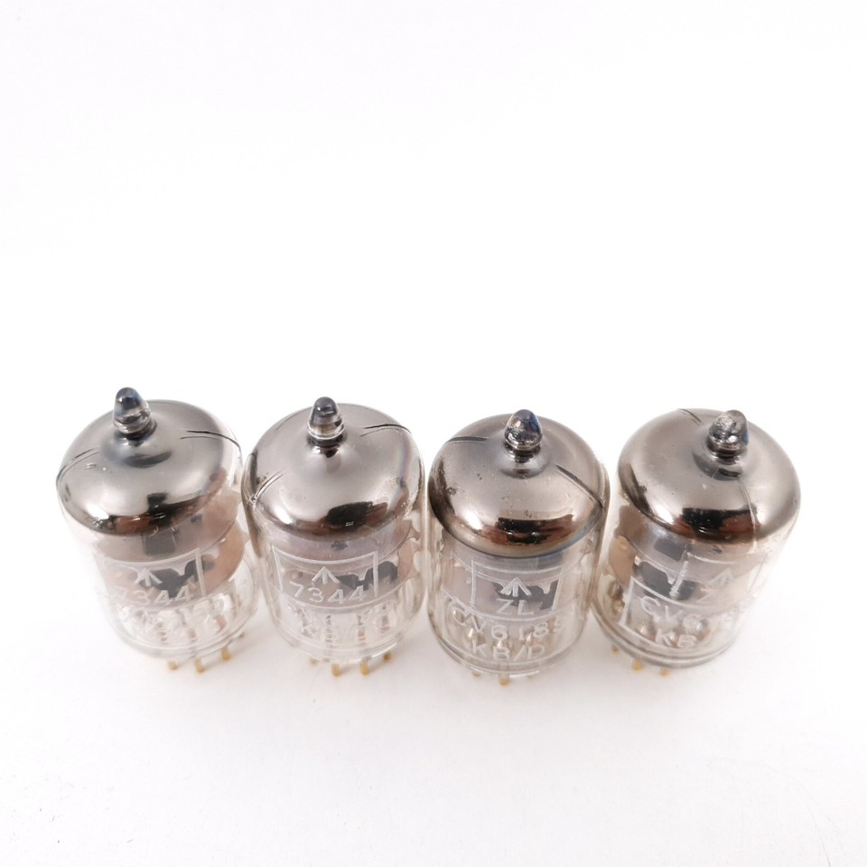 4 x CV6189 MULLARD / E180F MULLARD NOS/NIB, MATCHED QUAD, GOLD PINS C19 ...