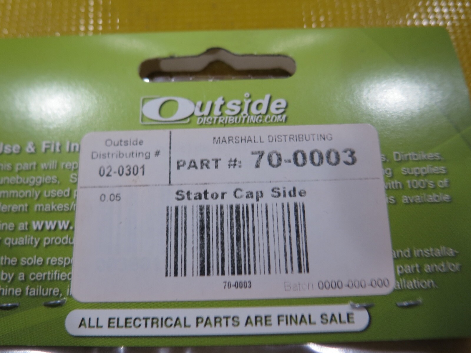 Outside Distributing 02-0301 Stator Cap Side Horizontal Engines (5D1-2 ...