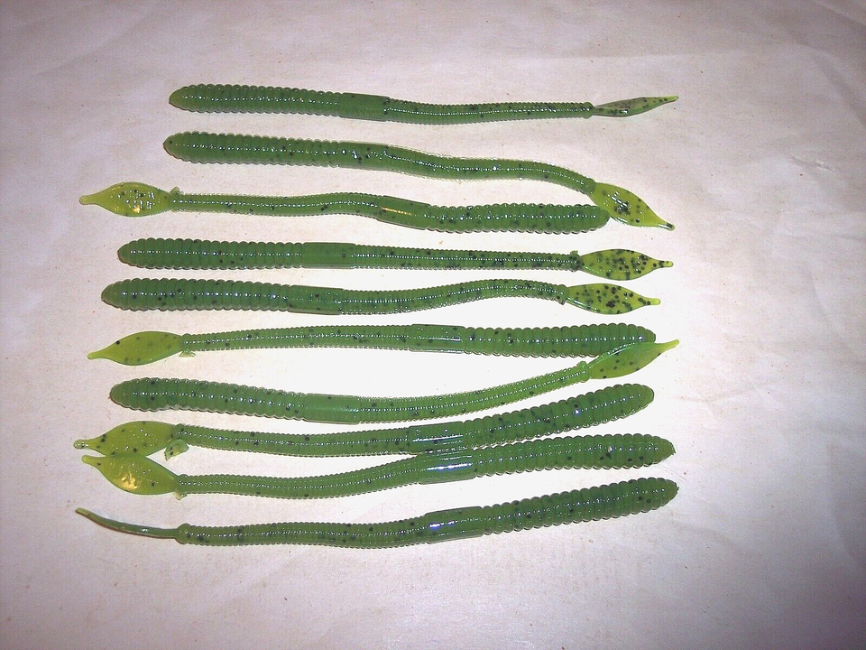 Manns Jelly Worm 6" Baby Snake Fishing Lure Bass Fishing Lure 30 Pk ...