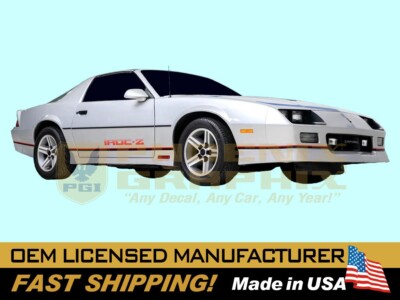 1985 1986 1987 Chevrolet Camaro IROC-Z Z28 Decals Stripes Graphics 2 ...