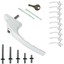 10 x UPVC Universal Inline Window Handle Double Glazing Espag Lock ...