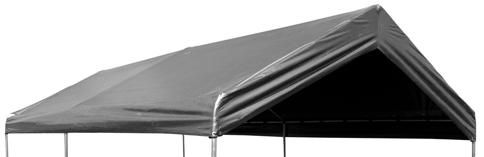 20x30 Canopy Kit 1-3/8" ID+Valance Tarp Carport Tent Shade NO Poles W ...