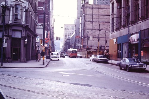 35mm Ektachrome Photo Slide 1970 Trolley Western Union KQV Radio ...
