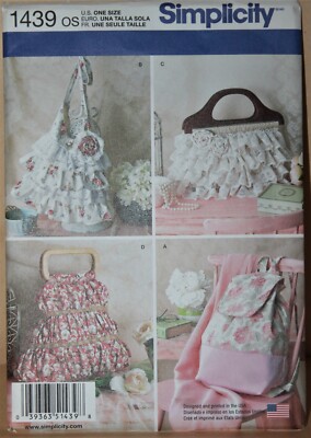 Simplicity 1439 Bags in Four Styles Pattern Uncut | eBay
