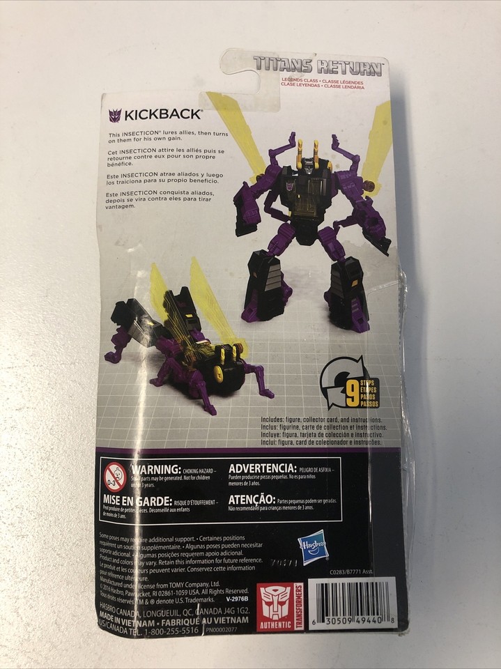 Transformers Titans Return KICKBACK Complete legends generations w manual | eBay