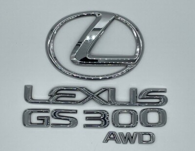 2006 LEXUS GS300 AWD OEM CHROME REAR TRUNK EMBLEM LOGO BADGE NAMEPLATE ...