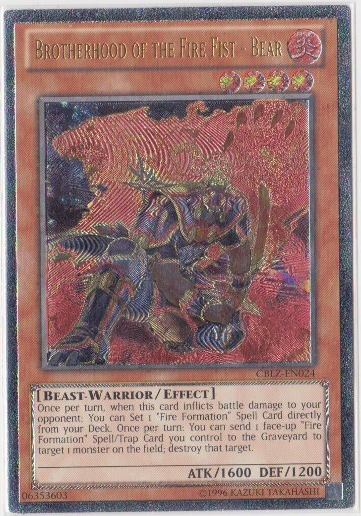 Brotherhood Of The Fire Fist Bear Ultimate