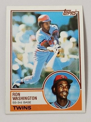 Ron Washington Minnesota Twins 1983 Topps Card #458 | eBay